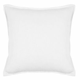 Pad Dekokissen &raquo;COLETTE&laquo; Made in Europe wei&szlig; Leinen B/L: 45cm x 45cm, 1 Stk.