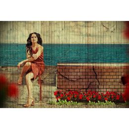Livingwalls living walls Fototapete &raquo;Walls by Patel Havana 3&laquo; glatt Vlies, Wand, Schr&auml;ge beige Vlies B/L: 4m x 2,7m