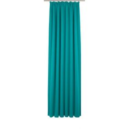 WIRTH Vorhang &raquo;Newbury&laquo; Kr&auml;uselband 1 Stk. tlg. nach Ma&szlig; blau Baumwolle, Polyester 145cm, Kr&auml;uselband, 130cm