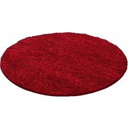 Hochflor-Teppich, H:30mm &Oslash;:200cm, rot, Ayyildiz Teppiche, Kunstfaser, Teppiche, "Life Shaggy 1500 , auch als L&auml;ufer und in Rund erh&auml;ltlich",