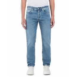 Replay Herren Straight-Jeans &raquo;GROVER&laquo; in vielen verschiedenen Waschungen, mit Stretch blau 33, L&auml;nge 34