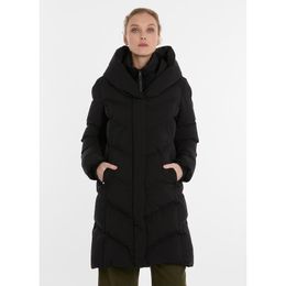 Ragwear Damen Steppmantel &raquo;NATALKA&laquo; verdeckter Rei&szlig;verschluss schwarz S