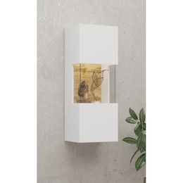 Home Affaire H&auml;ngevitrine &raquo;Ava, Breite 36 cm, h&auml;ngend montierbar&laquo; moderne grifflose Vitrine, Eckverglasung wei&szlig; FSC -zertifizierter Holzwerkstoff 