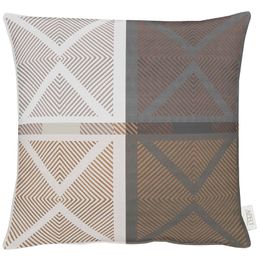 Apelt Dekokissen &raquo;VERONA2&laquo; Kissenh&uuml;lle ohne F&uuml;llung, 1 St&uuml;ck braun Polyester B/L: 49cm x 49cm, 1 Stk.