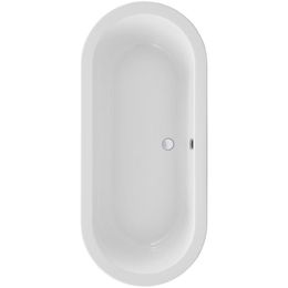 Ottofond Badewanne &raquo;Flora&laquo; H&ouml;he 59,5 cm mit verchromte Ablaufgarnitur "Klick-Klack" wei&szlig; Sanit&auml;racryl Einheitsgr&ouml;&szlig;e
