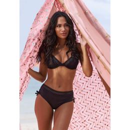 s.Oliver Damen s.Oliver B&uuml;gel-Bikini-Top &raquo;Aiko&laquo; mit H&auml;keloptik schwarz 42, Cup C
