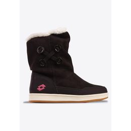 Lotto M&auml;dchen Lotto Winterboots Winterschuhe, Winterstiefel, Snowboots, gef&uuml;ttert mit Rei&szlig;verschluss schwarz 28