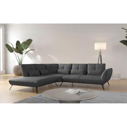 OTTO home Ecksofa &raquo;Mikado L-Form&laquo; inkl. Sitztiefenverstellung und Armteilverstellung grau 95% Polyester 5% Polyamid B/H/T: 297cm x 88cm x 245cm, 