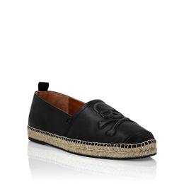 Philipp Plein Herren Espadrille "Skull", Gr. 41, schwarz, Schuhe