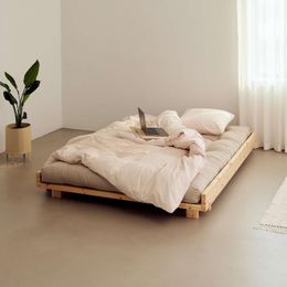 Karup Design Bettgestell &raquo;Social Bed, ohne Matratze, FSC -zertifiziertes Massivholz&laquo; wahlweise mit oder ohne verstellbares Zubeh&ouml;r, Bett in mehreren Gr&ouml;&szlig;en braun 