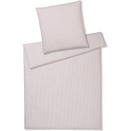 Elegante Bettw&auml;sche &raquo;Classico&laquo; 2 Stk. angenehmes Hautgef&uuml;hl beige Perkal, Obermaterial: 100% Baumwolle B/L: 155cm x 220cm, 1 Stk., 1 Stk., Perkal, B/L: 80cm x 