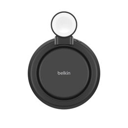 Belkin Wireless Charger &raquo;UltraCharge Pro magnetische 3-in-1-Ladestation mit Qi2 (25 W)&laquo; schwarz Kunststoff, Metall Der optionale, ger&auml;uscharme, integrierte 