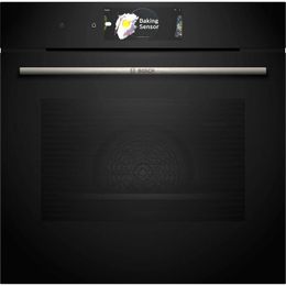 Bosch Pyrolyse Backofen 8 &raquo;HBG7784B1&laquo; mit Teleskopauszug nachr&uuml;stbar mit Pyrolyse-Selbstreinigung Innovativer digitaler Bedienring & praktische 