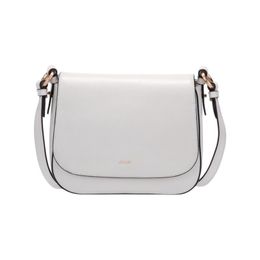 JOOP! Damen JOOP! Schultertasche &raquo;sofisticato 1.0 esmera shoulderbag shf&laquo; aus Rindsleder, mit verstellbarem Schulterriemen, Querformat wei&szlig; B/H/T: 
