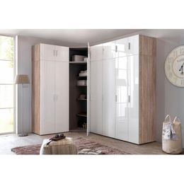 wimex Dreht&uuml;renschrank &raquo;Malta&laquo; mit Hochglanz-Front wei&szlig; B/H/T: 45cm x 185cm x 40cm, T&uuml;ren: 1 Stk.