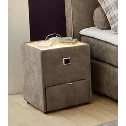 Jockenh&ouml;fer Nachtkonsole &raquo;Lancy&laquo; mit LED-Beleuchtung braun Glas, Holzwerkstoff B/H/T: 42,5cm x 53cm x 45cm, 1 Stk.
