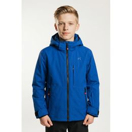 name it Kinder Skijacke &raquo;NKNSLOPE10 JACKET SKI EDITION FO NOOS&laquo; mit Kapuze Skipasstasche, Recco-Reflektor, winddicht, wasserdicht blau 152