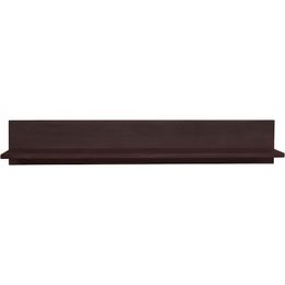 OTTO home Wandregal &raquo;Mette&laquo; mit Ablage, Breite 90 cm braun Massivholz B/H/T: 90cm x 15cm x 14cm, offene F&auml;cher
