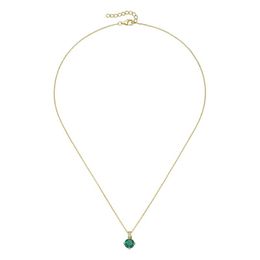 Firetti Damen Kette mit Anh&auml;nger &raquo;Schmuck Geschenk Silber 925 Halsschmuck Halskette Ankerkette&laquo; mit Zirkonia (synth.) gr&uuml;n Silber 925 (Sterlingsilber)