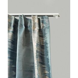Garesa Gardinenschiene &raquo;100&laquo; 1 l&auml;ufig-l&auml;ufig Wunschma&szlig;l&auml;nge schlichte Aluminium-Innenlaufgarnitur, verl&auml;ngerbar, Deckenmontage grau B/L: 400cm, 1 