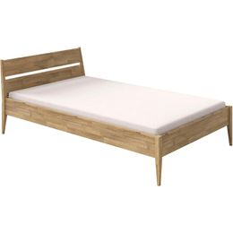 Paidi Kinderbett &raquo;STIENE in verschiedenen Gr&ouml;&szlig;en und Farben&laquo; 90/120/140x200cm - Beige, Grau, Eiche massiv, Jugendbett mit Massivholz, pflegeleicht, 