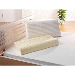 fan Nackenst&uuml;tzkissen &raquo;f.a.n. Medisan Sleep & Care Latex&laquo; 1 Stk. tlg. hohe St&uuml;tzwirkung, mit Bel&uuml;ftungskan&auml;len wei&szlig; B/H/L: 40cm x 10,5cm x 80cm, 