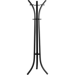 HAKU Garderobenst&auml;nder &raquo;Kleiderst&auml;nder, Standgarderobe&laquo; freiform - aus Metall Schwarz - &Oslash;/H 45/177 cm schwarz Einheitsgr&ouml;&szlig;e