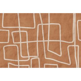 Livingwalls living walls Fototapete &raquo;Walls by Patel Serengeti&laquo; glatt Vlies, Wand orange Vlies B/L: 4m x 2,7m