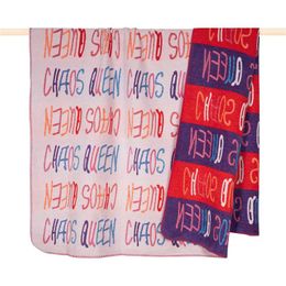 Pad Wohndecke &raquo;Chaos&laquo; Made in Europe, Wendefunktion, gesteift, mit Schriftzug, 150x200 cm bunt Obermaterial: 65% Baumwolle, 35% Polyacryl B/L: 150cm x