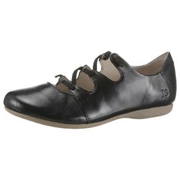 Josef Seibel Damen Riemchenballerina &raquo;Fiona 04&laquo; Slipper, Komfortschuh mit raffiniertem Gummizug, Weite G (=weit) schwarz 38