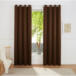 OTTO home Vorhang &raquo;SOLA&laquo; &Ouml;sen 1 Stk. tlg. blickdicht, &Ouml;sen-Aufh&auml;ngung, w&auml;rmeabweisend,, 1er oder 2er Set Polyester, Polyester 175cm, &Ouml;sen, 130cm