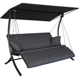 Angerer Hollywoodschaukel &raquo;Swing Zip anthrazit&laquo; wetterfest grau Obermaterial: 100% Polyacryl Einheitsgr&ouml;&szlig;e