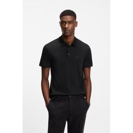 BOSS Herren BOSS Poloshirt &raquo;Palosh&laquo; mit tonalem Logo, slim fit schwarz 3XL