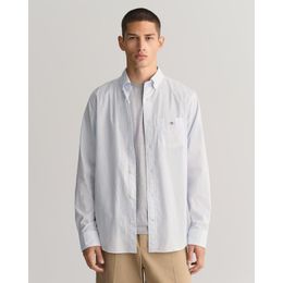 Gant Herren Langarmhemd &raquo;REG POPLIN STRIPE SHIRT&laquo; blau 3XL, N-Gr