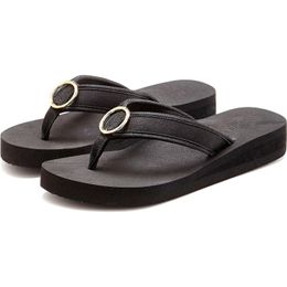Lascana Damen Lascana Badezehentrenner &raquo;Sandale, Badeschuh, Pantolette, Badelatsche, Flip Flop, Sommerschuh,&laquo; Zehentrenner mit Ringapplikation "Italy"