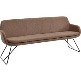 Musterring Essbank &raquo;Tavia&laquo; Schlittengestell in drei Ausf&uuml;hrungen, Breite 180, 200 oder 220 cm braun 100% PES B/H/T: 180cm x 87cm x 66cm, Chenille