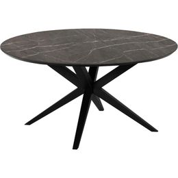 OMG Design Esstisch &raquo;Wellington&laquo; 1 Stk. tlg. Hochwertige Melamin-Tischplatte mit Metallgestell B/H/T: 140cm x 77cm x 140cm