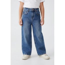 s.Oliver Junior M&auml;dchen s.Oliver Junior Weite Jeans mit Weitenregulierung innen blau 164, N-Gr