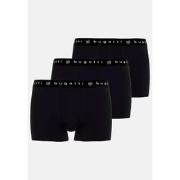 Bugatti Herren Bugatti Slip &raquo;Mailand&laquo; breiter Bund, mit Logo, atmungsaktiv, Baumwollmix, eng schwarz 5M