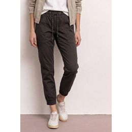 Street One Damen Jogger Pants, schwarz, Gr. 40, unifarben, Web, 97% Baumwolle, 3% Elasthan, Hosen, aus Baumwolle mit Stretchanteil