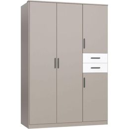 wimex Dreht&uuml;renschrank &raquo;Bahamas, Kleiderschrank in den Breiten 90cm oder 135cm erh&auml;ltlich&laquo; mit zwei farblich abgesetzten Schubladen beige Holzwerkstoff 