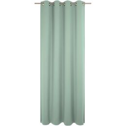 WIRTH Vorhang &raquo;Newbury&laquo; &Ouml;sen 1 Stk. tlg. nach Ma&szlig; gr&uuml;n Baumwolle, Polyester 305cm, &Ouml;sen, 130cm