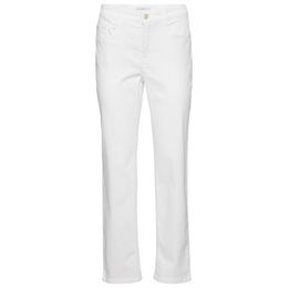 MAC Damen MAC Bequeme Jeans &raquo;Stella&laquo; Gerader Beinverlauf wei&szlig; 34, L&auml;nge 34