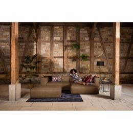 W.Schillig Ecksofa &raquo;around-the-block, modern und elegant, bequem, L-Form&laquo; mit eleganter Biese, mit Federkern braun Longlife Xtra-Leder Z69: Das 