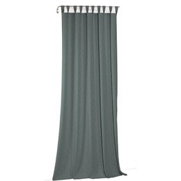 WIRTH Vorhang &raquo;Torbole&laquo; Schlaufen 1 Stk. tlg. nach Ma&szlig; blau Baumwolle, Polyester 275cm, Schlaufen, 132cm