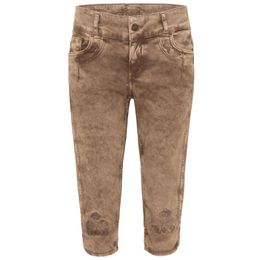 HANGOWEAR Damen Trachtenhose "Kniebund HENDRINA", braun, Gr. 32, Obermaterial: 98% Baumwolle CO. 2% Elasthan EL., Hosen
