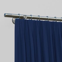 Indeko Gardinenstange &raquo;Kapstadt&laquo; 1 l&auml;ufig-l&auml;ufig Wunschma&szlig;l&auml;nge silber Eisen B/L: 140cm, 1 Stk., 1 l&auml;ufig