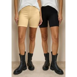Tamaris Damen Radlerhose &raquo;aus softer Jersey-Qualit&auml;t mit bequemem Gummizug&laquo; zum Unterziehen unter Kleidern und R&ouml;cken - im Set schwarz 38, N-Gr