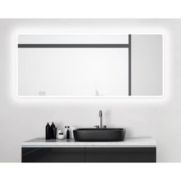 Talos Badspiegel &raquo;Moon&laquo; LED Spiegel, Design Lichtspiegel silber B/H/T: 160cm x 2,5cm x 70cm