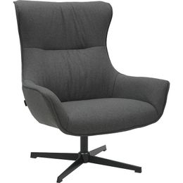 Inosign Ohrensessel &raquo;FORNEY, Relax-Sessel, TV-Sessel, Lounge-Sessel,&laquo; 360&deg; drehbar grau Metallgestell, Holzrahmen, Komfortschaum, Bezug Webstoff, 
